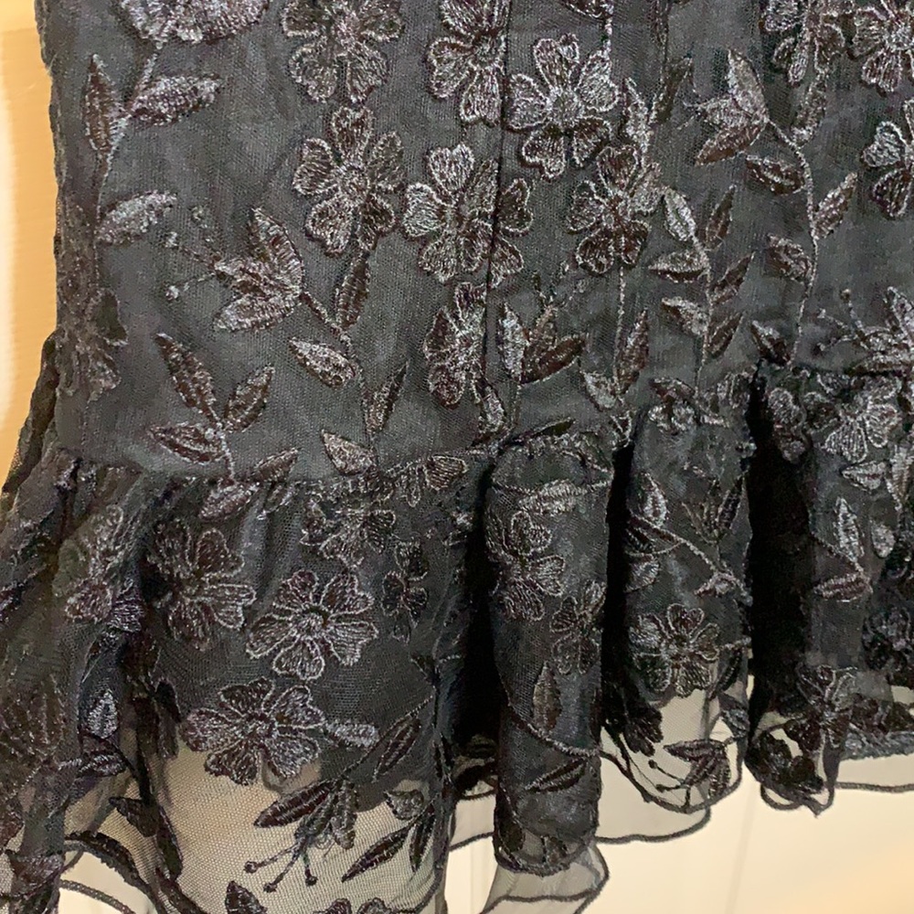Lulu’s Lacy Black Cocktail Dress - Gem